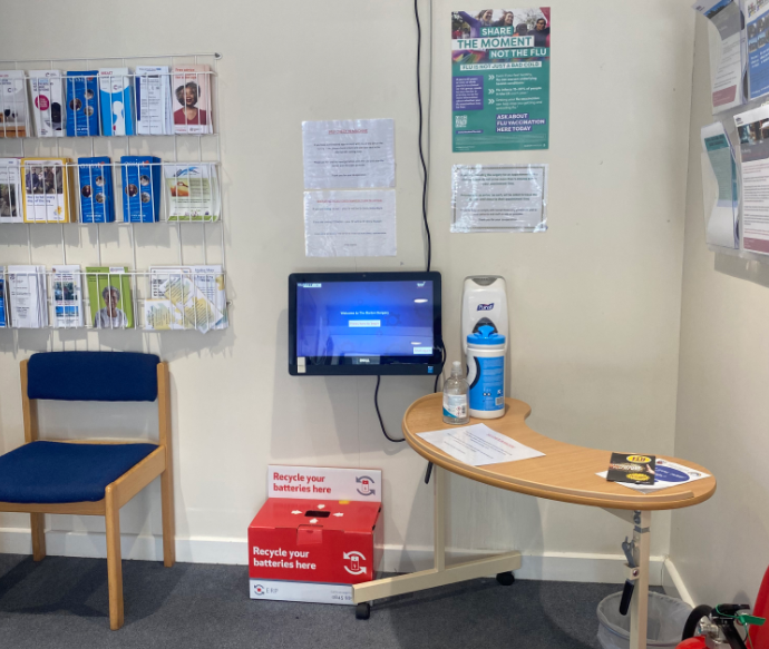 Self check-in is back in action! – Barton Surgery